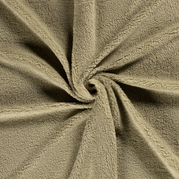 Sherpa Fleece - Olive Green - Thread Count Fabrics