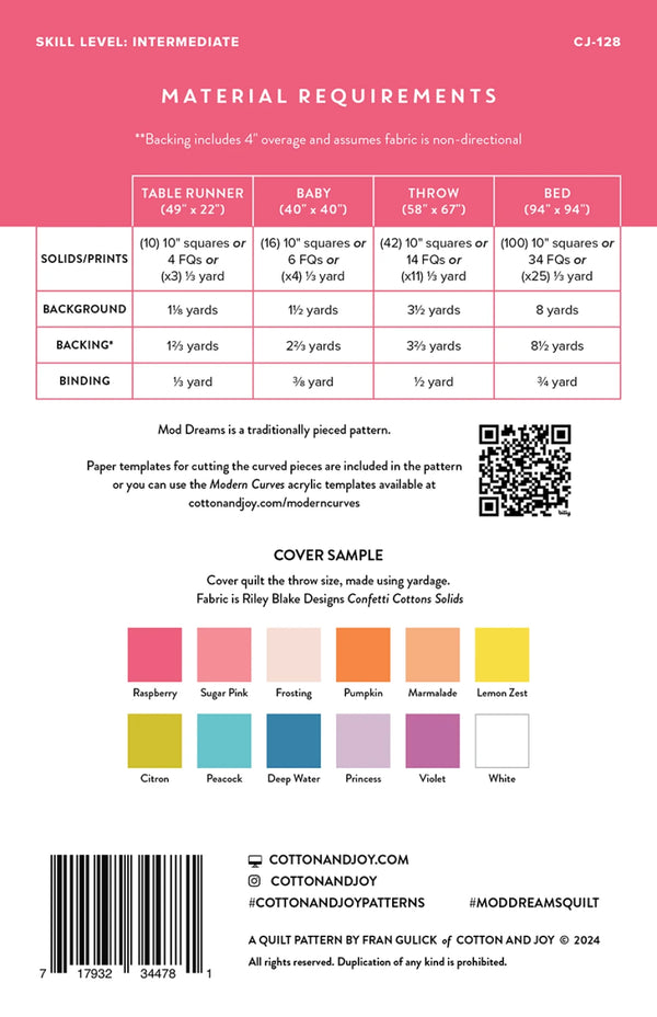 Mod Dreams Pattern - Thread Count Fabrics