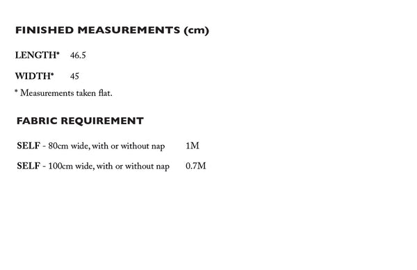The Costermonger Bag Pattern - Thread Count Fabrics