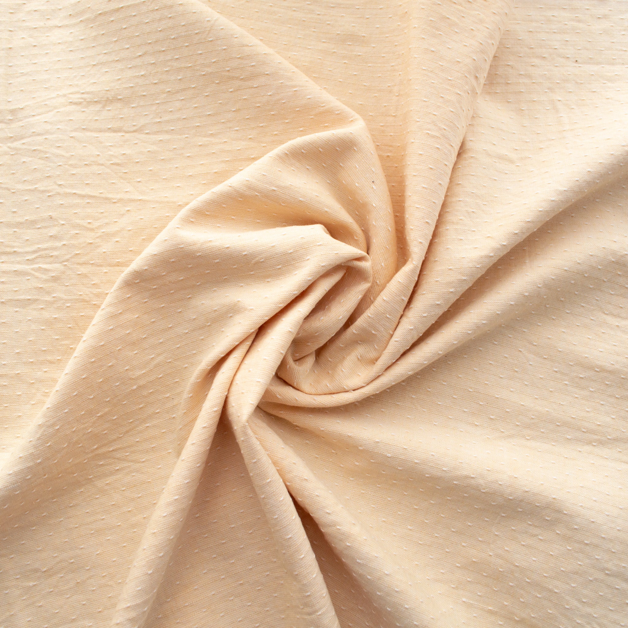 Dobby Stitch Woven - Peaches and Cream - Thread Count Fabrics