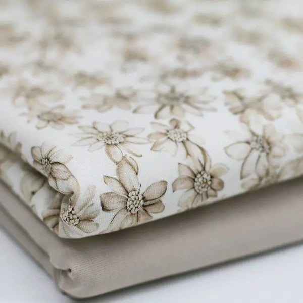 Beige Water Lily | Knit - Thread Count Fabrics