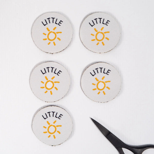 Woven Garment Labels 5-Pack - Little Sunshine - Thread Count Fabrics