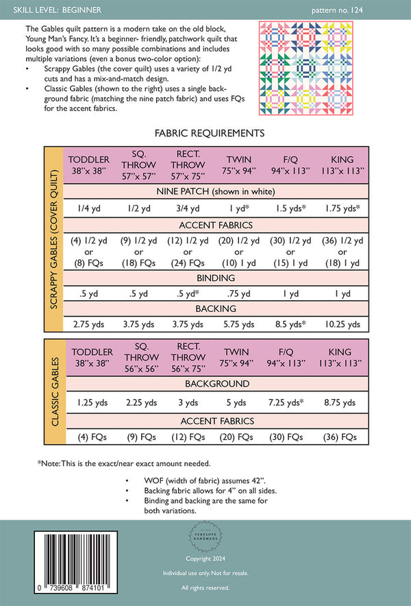 Gables Quilt Pattern - Thread Count Fabrics