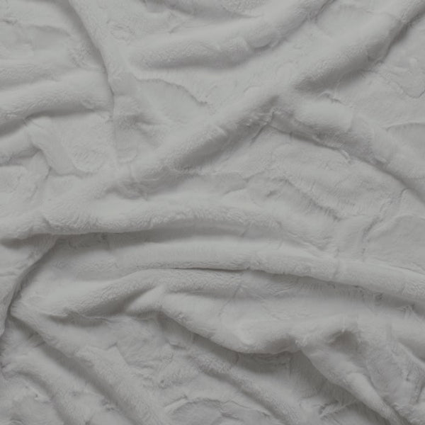 Hide Minky - Silver - Thread Count Fabrics