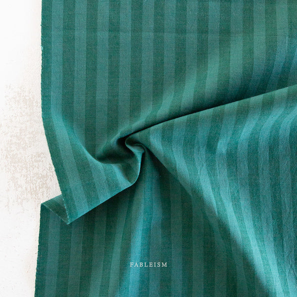 Sun Stripes - Bottle Green - Thread Count Fabrics