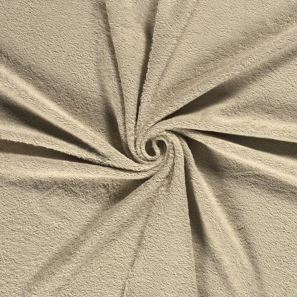Terry Towelling - Ivory - Thread Count Fabrics
