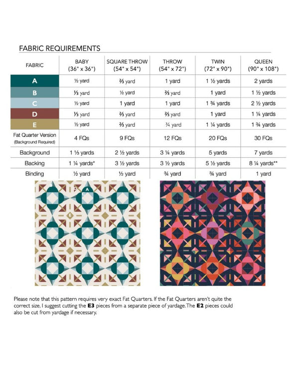 Celestial Quilt Pattern - Thread Count Fabrics