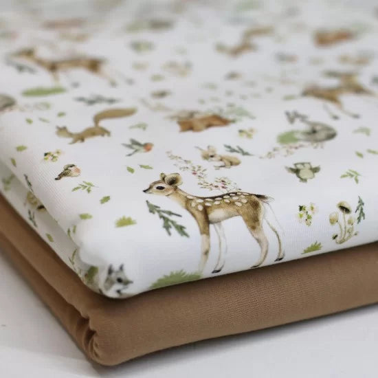 Woodland Creatures | Knit - Thread Count Fabrics