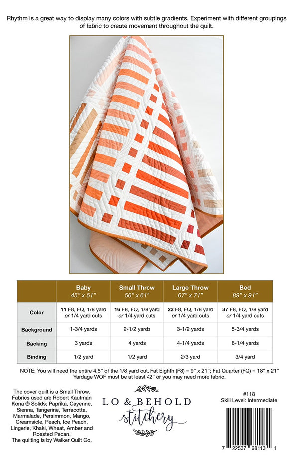 Rhythm Quilt Pattern - Thread Count Fabrics