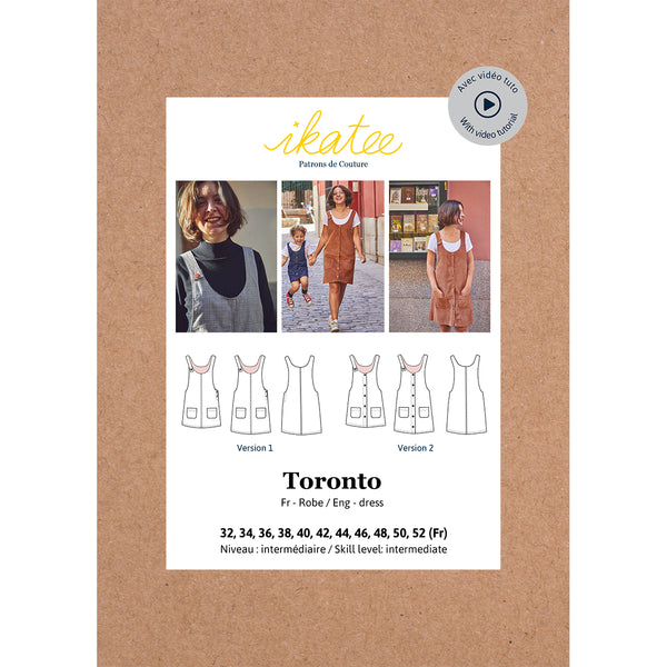 Toronto Pinafore Dress Pattern - Thread Count Fabrics